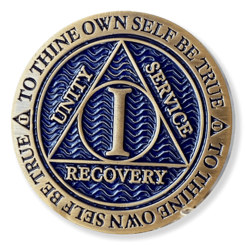 Blue Horizon AA Sobriety Chip (1-10y) – What An Order