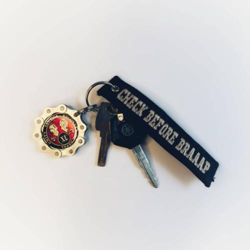 Revving up Recovery Keychain - AA Chip Holder Keychain Crafted From a ...